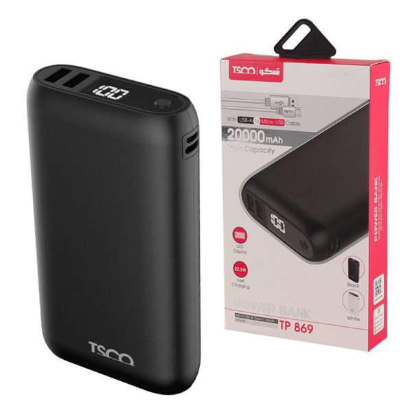 پاوربانک تسکو مدل TP 869 با ظرفیت 20000mAh - پخش عدل مارکت